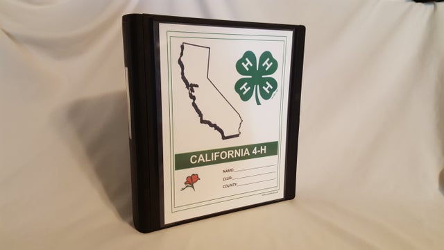 California 4-H Presentation Binder Cover Insert (No. 51)
